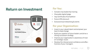 Ivey Frontline Supervisor Program Overview | PPT