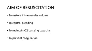 Basics of iv fluids , different iv fluids and its content | PPTX