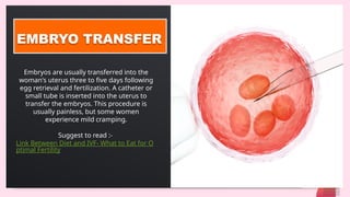 IVF ( In Vitro Fertilization) | Femmenest IVF Centre | PPTX