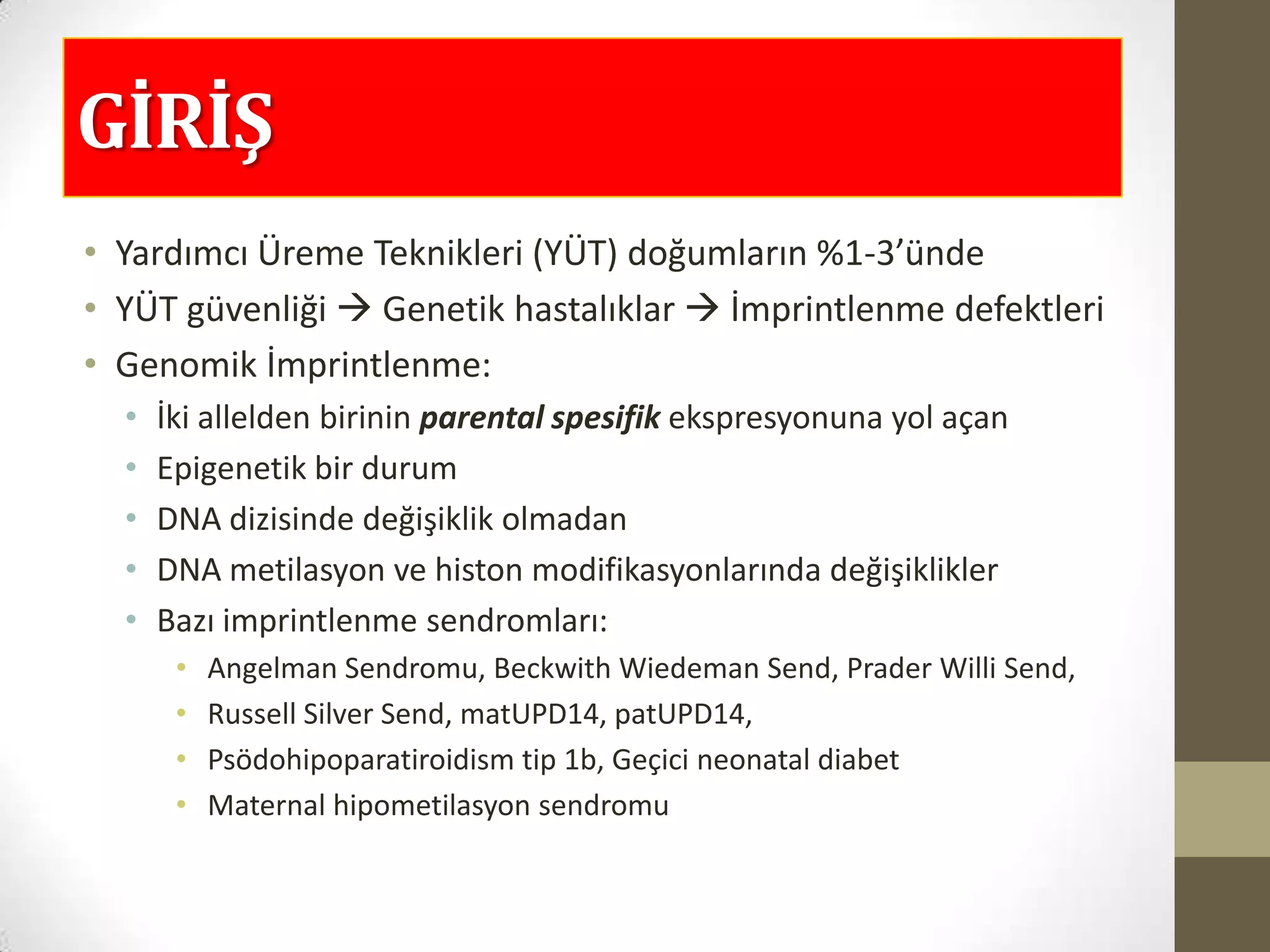 Ivf gebeliği sonrası doğan uniparental dizomiden kaynaklanan prader ...