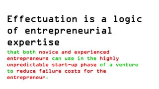 Effectuation theory of entrepreneurship | PDF