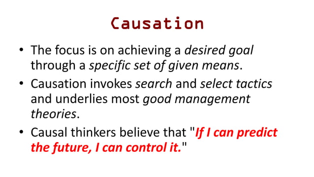 Effectuation theory of entrepreneurship | PDF | Business | Business and ...