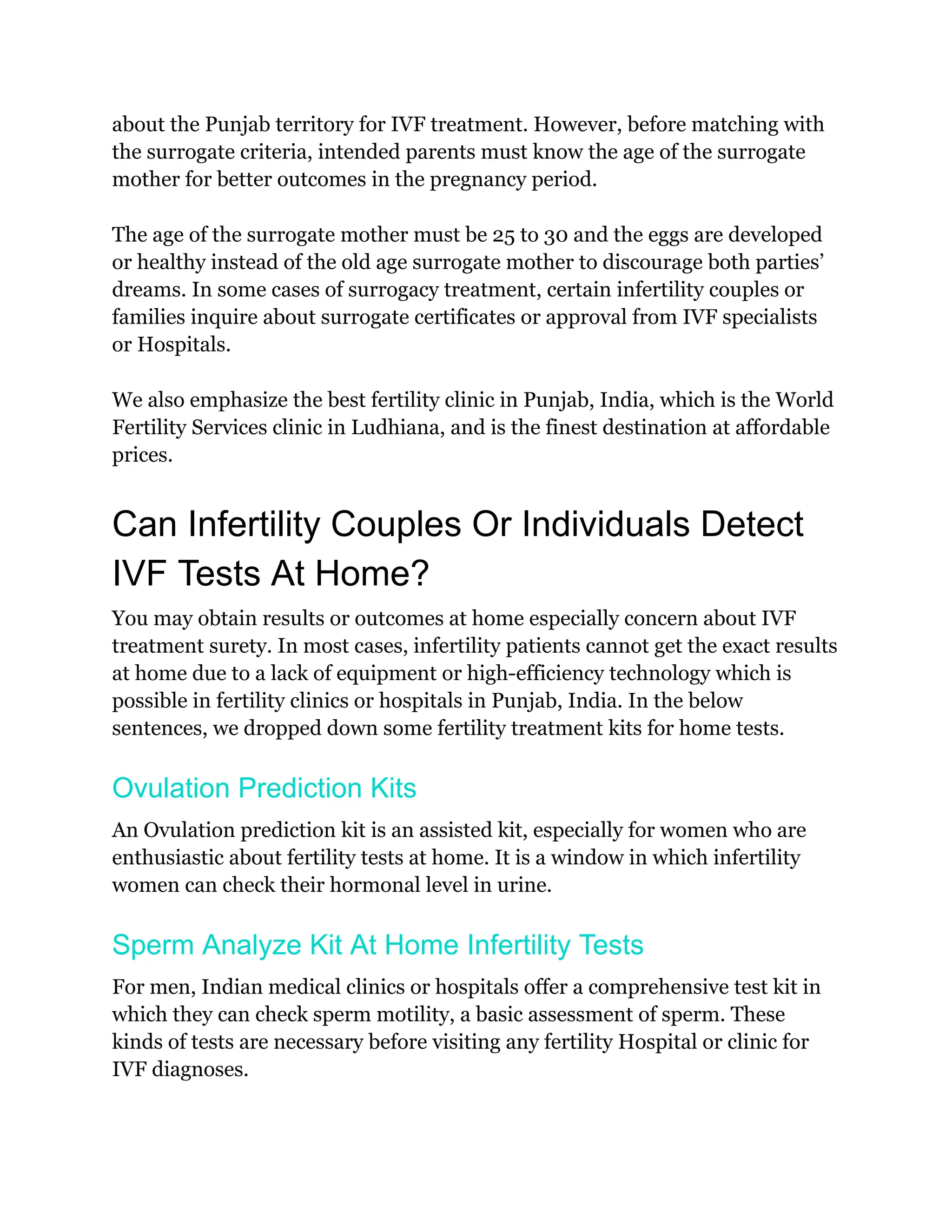 IVF In India Punjab – Best IVF Center In Punjab | PDF