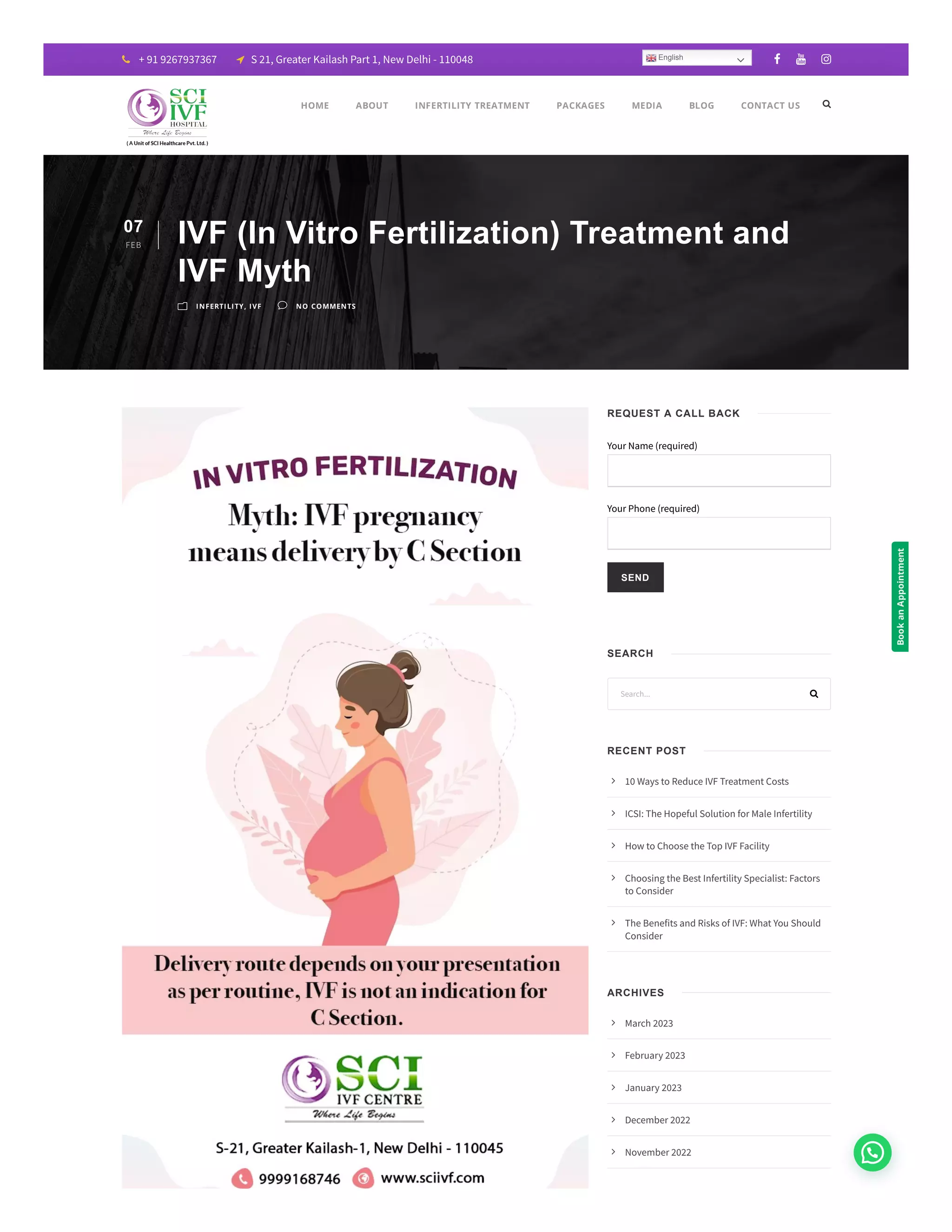IVF (In Vitro Fertilization) Treatment and IVF Myth | PDF