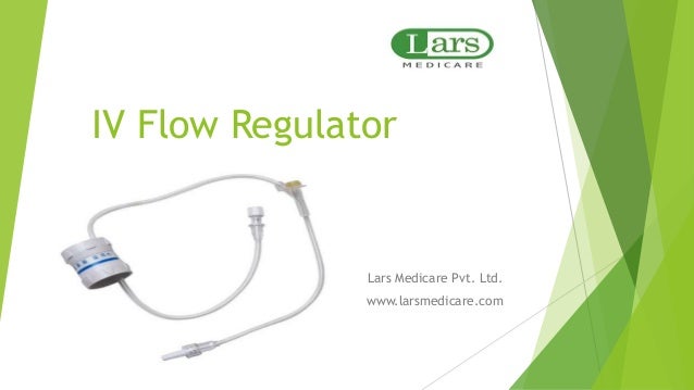IV flow regulator