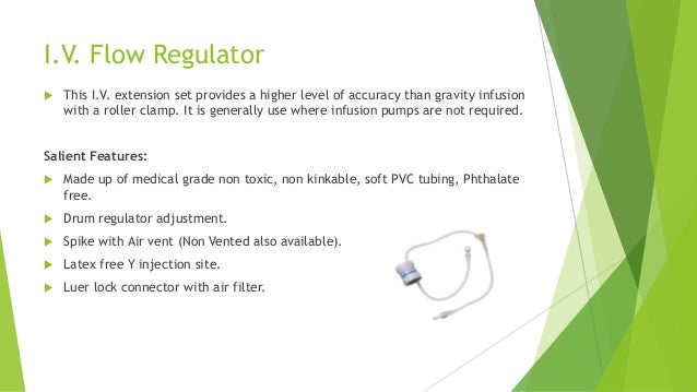 IV flow regulator
