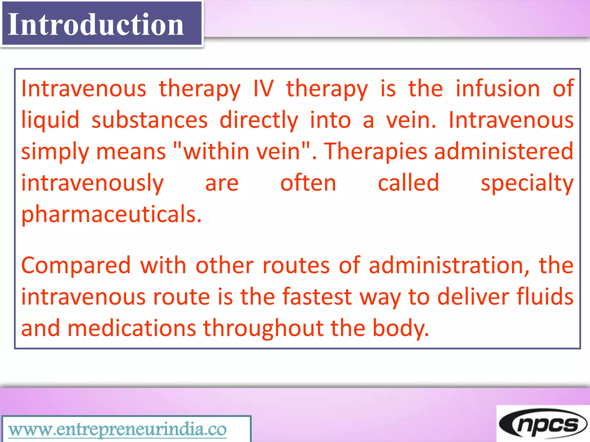 IV Fluid (Intravenous Fluid) and Dialysis Solution - Manufacturing ...
