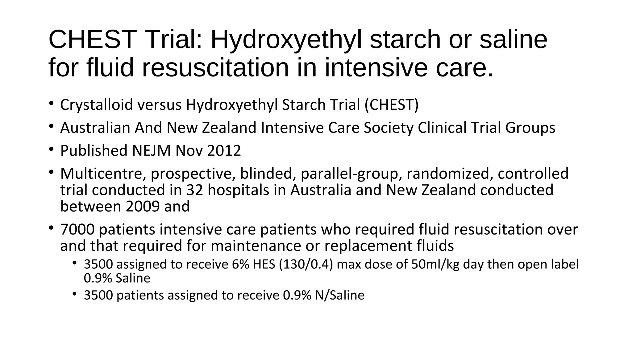 IV Fluid Choice - An ICU Perspective | PPT
