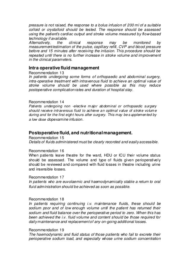 Iv Fluid Management