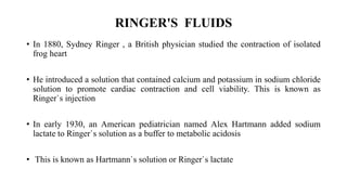 IV FLUID MANAGEMENT/ FLUID THERAPY | PPTX