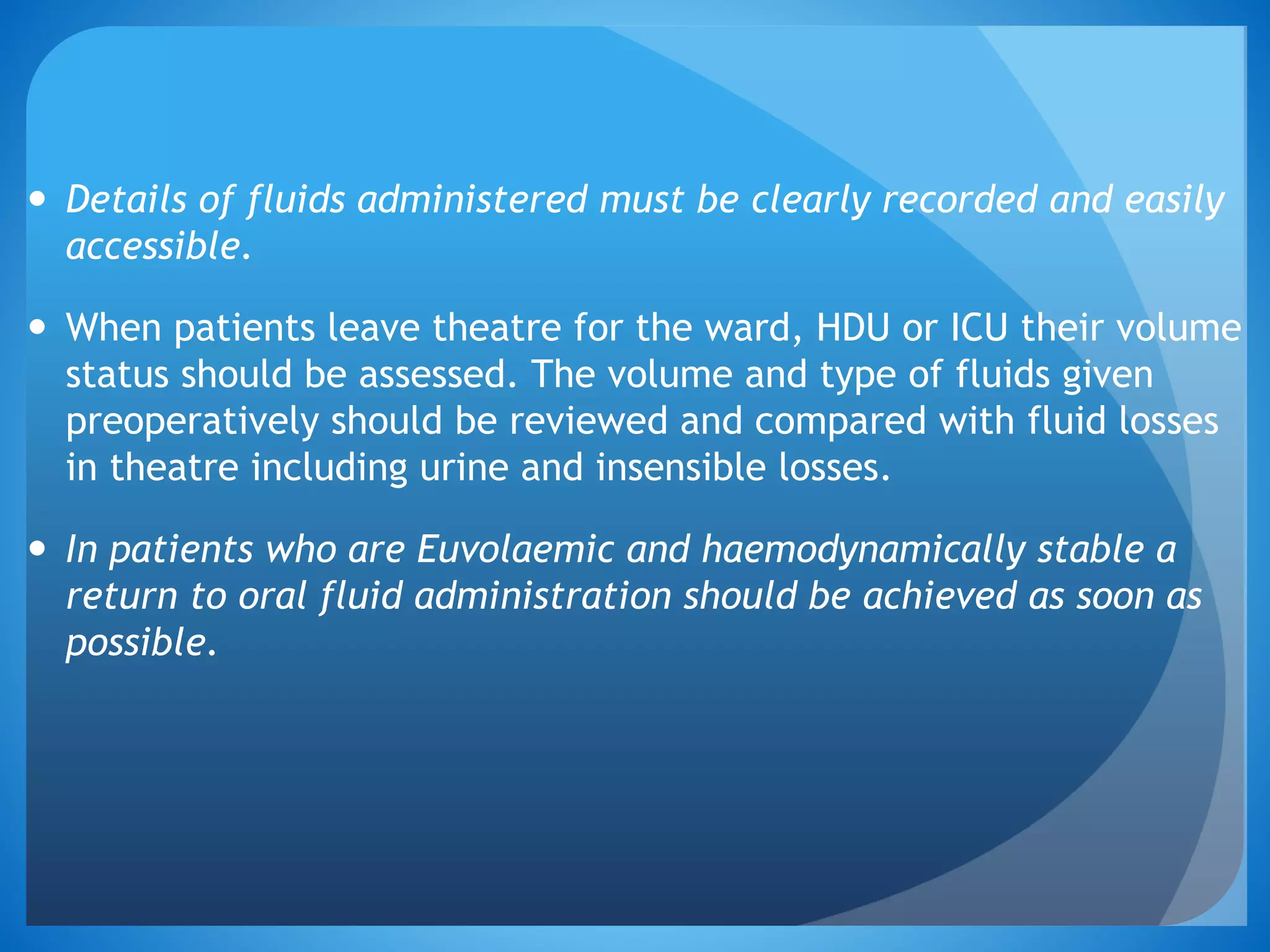 Iv fluid management | PPTX
