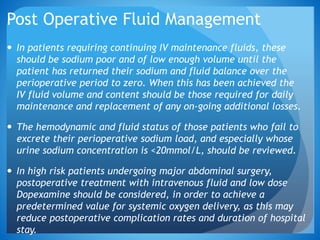 Iv fluid management | PPTX
