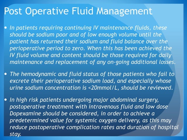 Iv fluid management | PPTX
