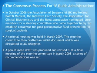 Iv fluid management | PPTX