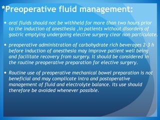 Iv fluid management | PPTX