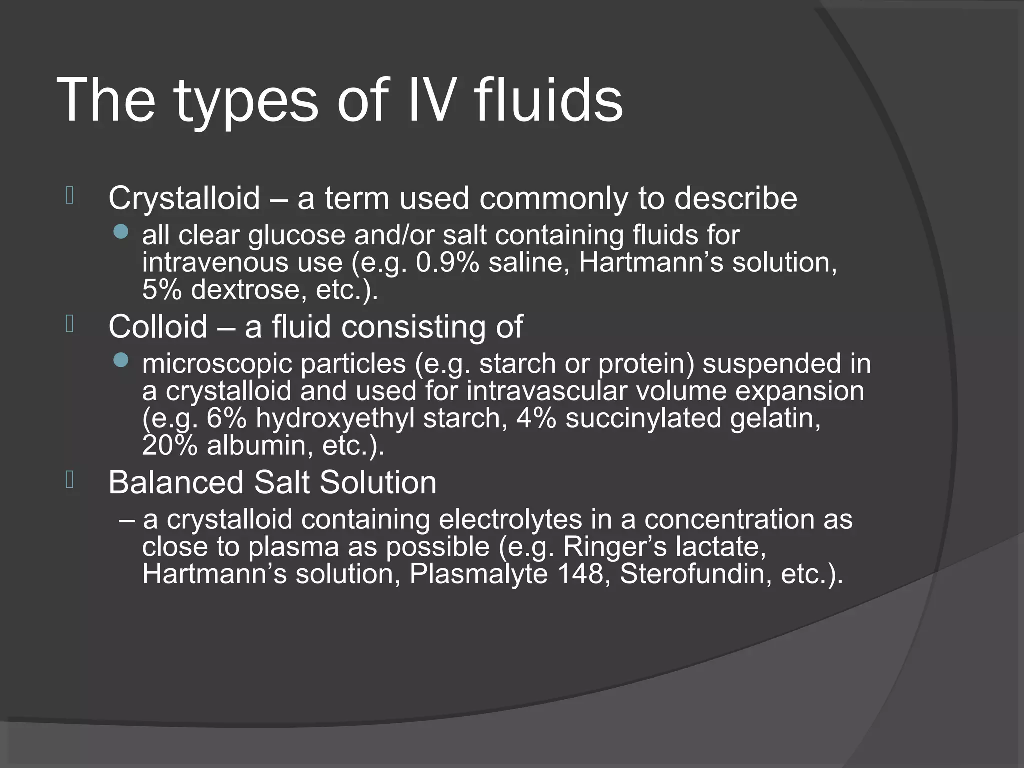 Iv fluids | PPT
