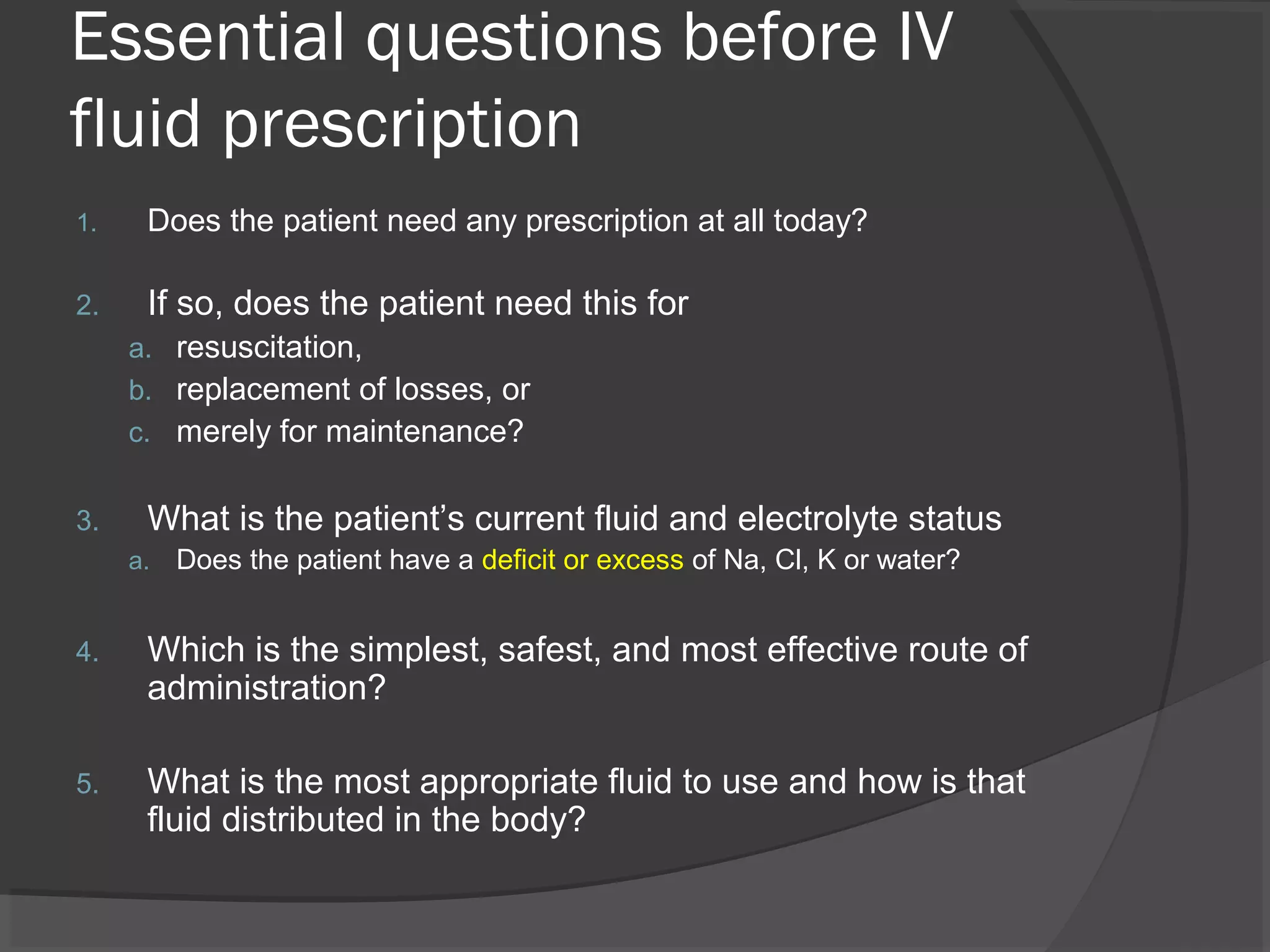 Iv fluids | PPT