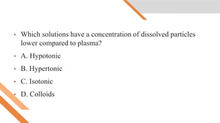 Iv fluids | PPTX
