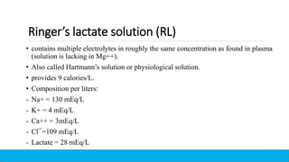 Iv fluids | PPTX