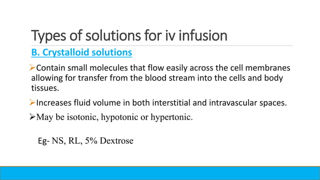 Iv fluids | PPTX