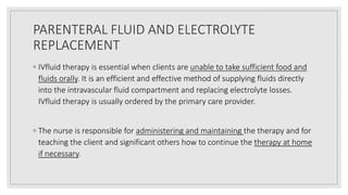 INTRAVENOUS FLUIDS AND COMPUTATION - NURSING FOUNDATION | PDF