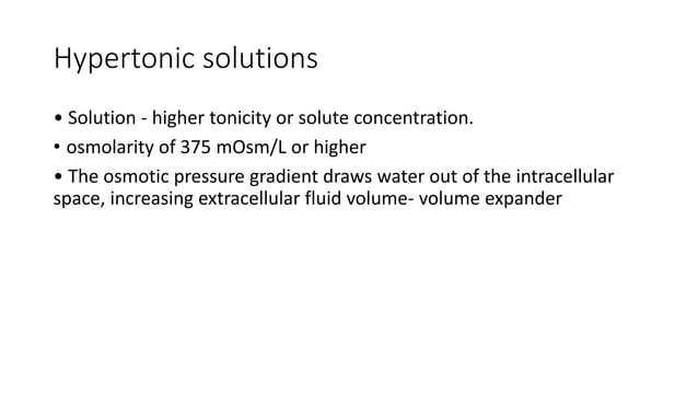 IV FLUIDS, TYPES AND CLASSIFICATION pptx | PPTX | Blood Disorders ...