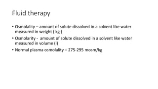 IV FLUIDS, TYPES AND CLASSIFICATION pptx | PPTX
