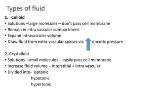 IV FLUIDS, TYPES AND CLASSIFICATION pptx | PPTX