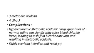 IV FLUIDS FINAL.pptx and it's management | PPTX