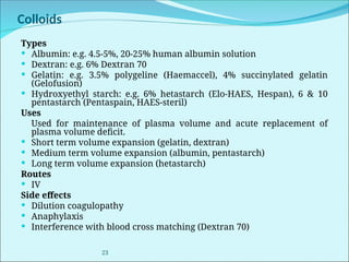 IV FLUIDS & PLASMA EXPANDERS PHARMACOLGY.ppt