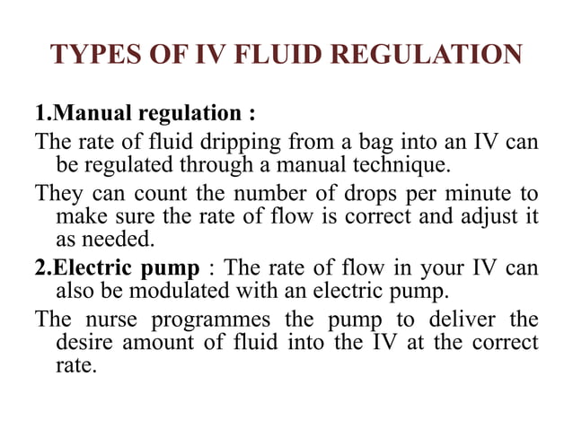 IV Fluid Therapy | PPTX | First Aid | Injuries
