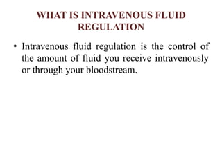 IV Fluid Therapy | PPTX