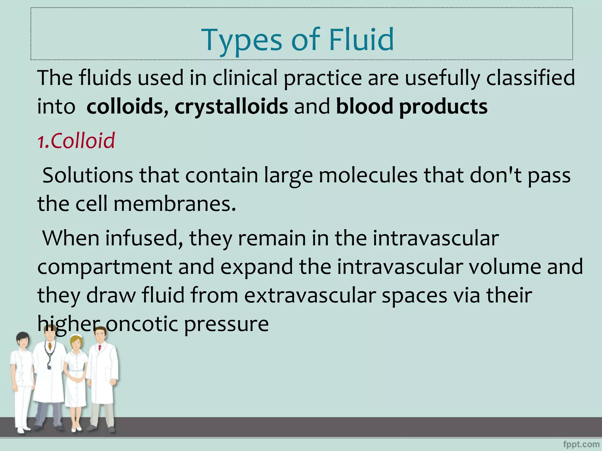Iv fluid therapy (types, indications, doses calculation) | PPT