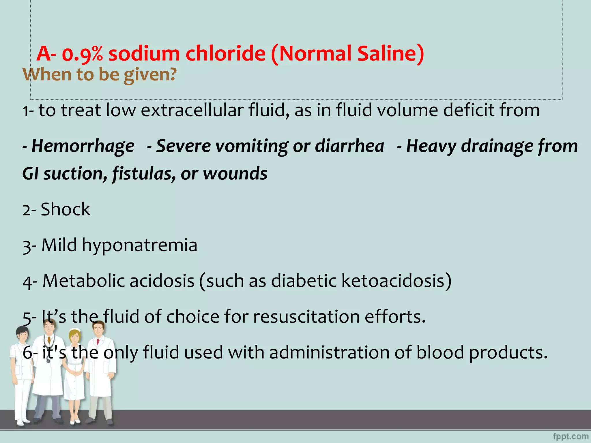 Iv fluid therapy (types, indications, doses calculation) | PPT