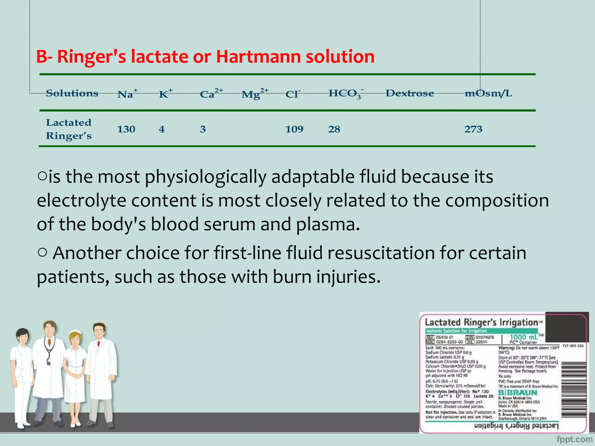 Iv fluid therapy (types, indications, doses calculation) | PPT