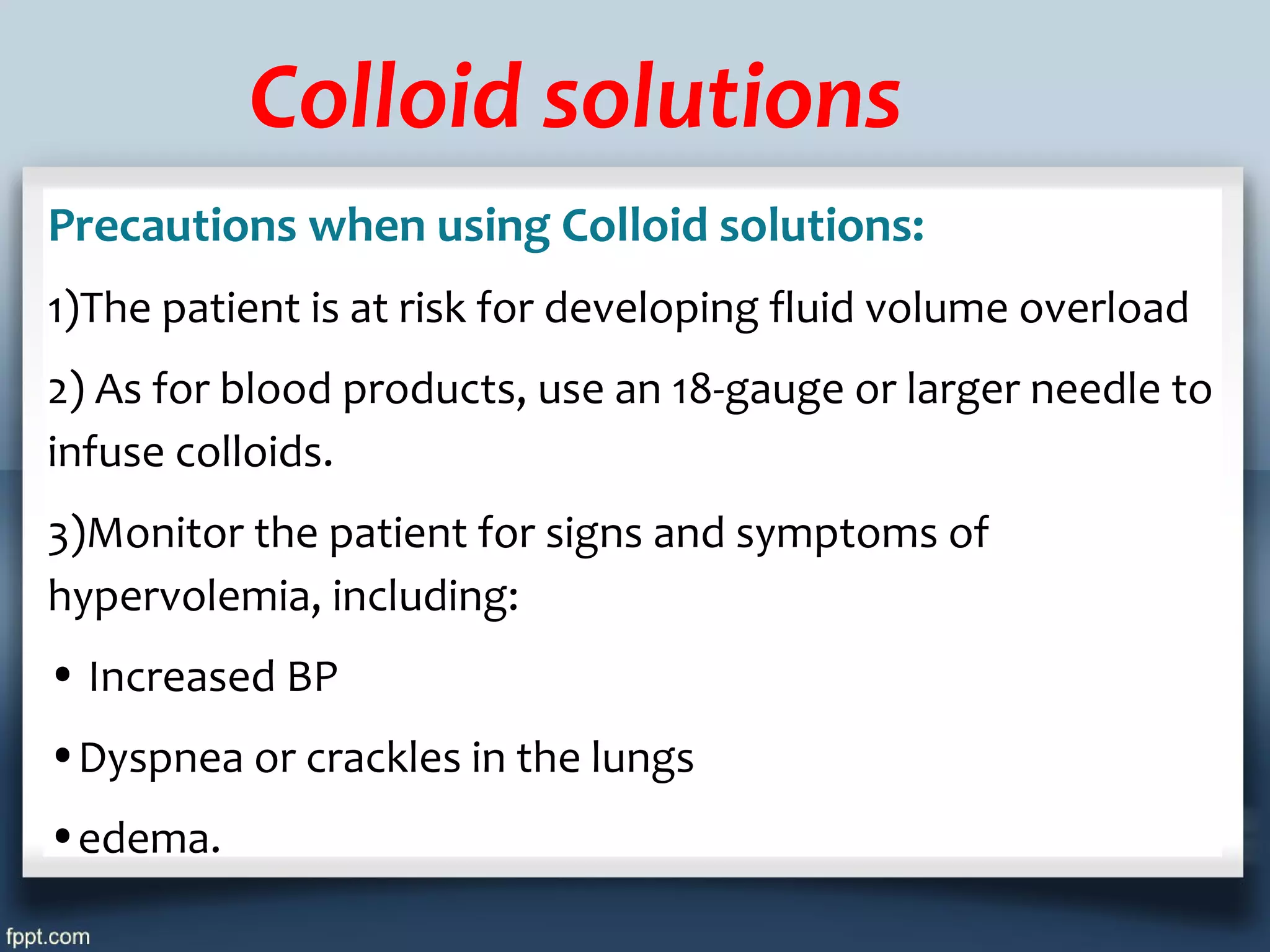 Iv fluid therapy (types, indications, doses calculation) | PPT