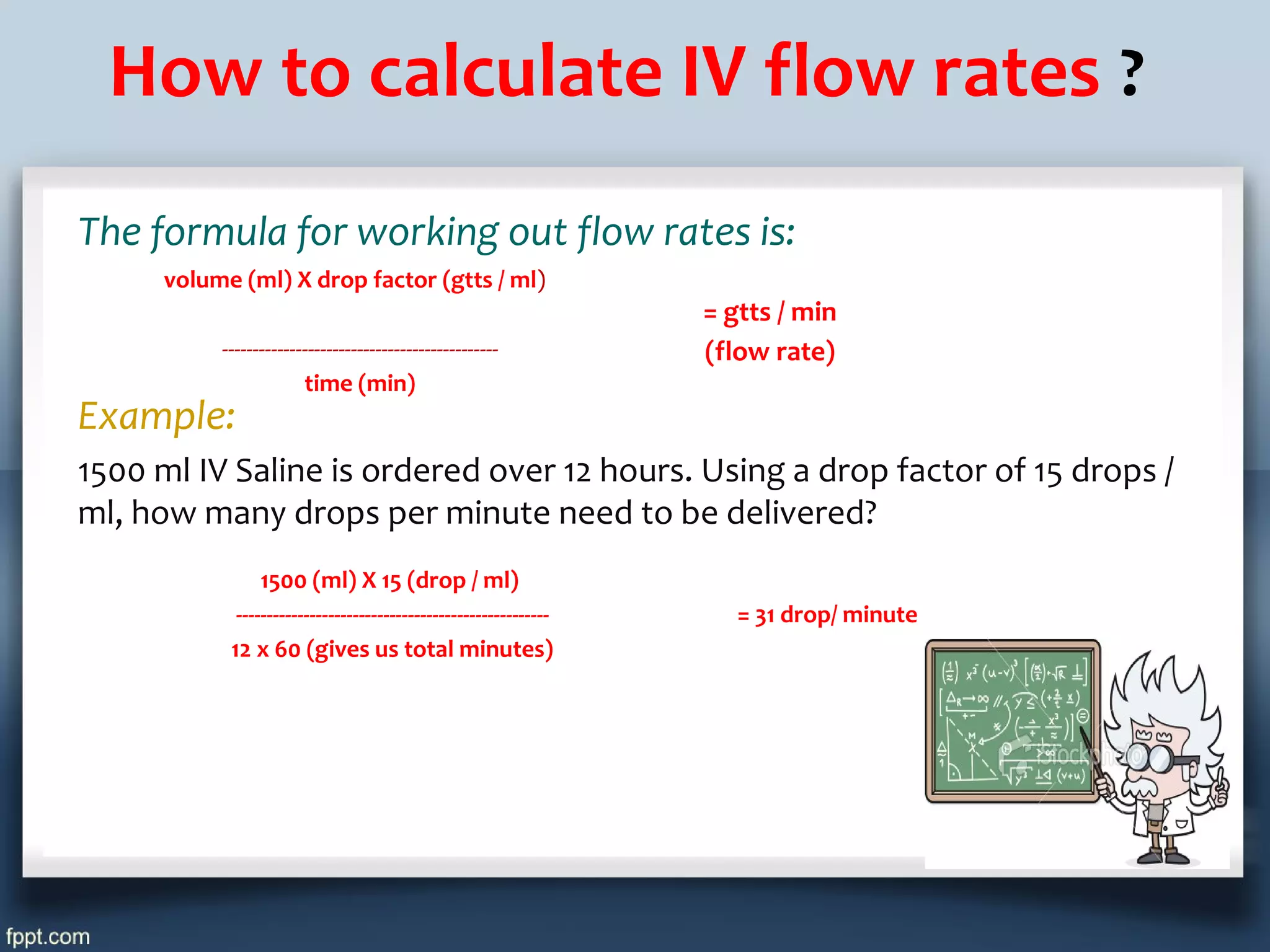 Iv fluid therapy (types, indications, doses calculation) | PPT