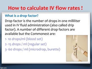 Iv fluid therapy (types, indications, doses calculation) | PPT