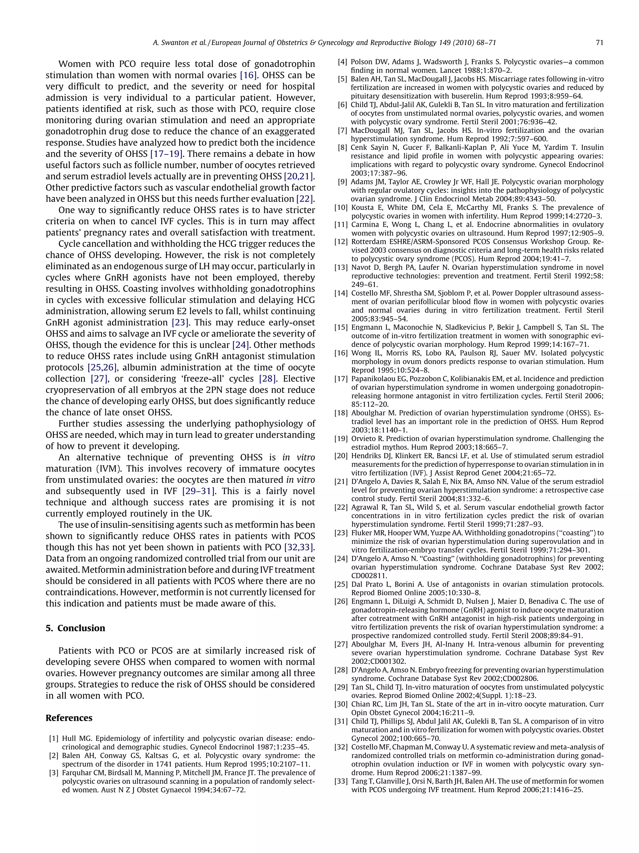 IVF Outcome in Women with PCOS, PCO and Normal Ovarian Morphology | PDF