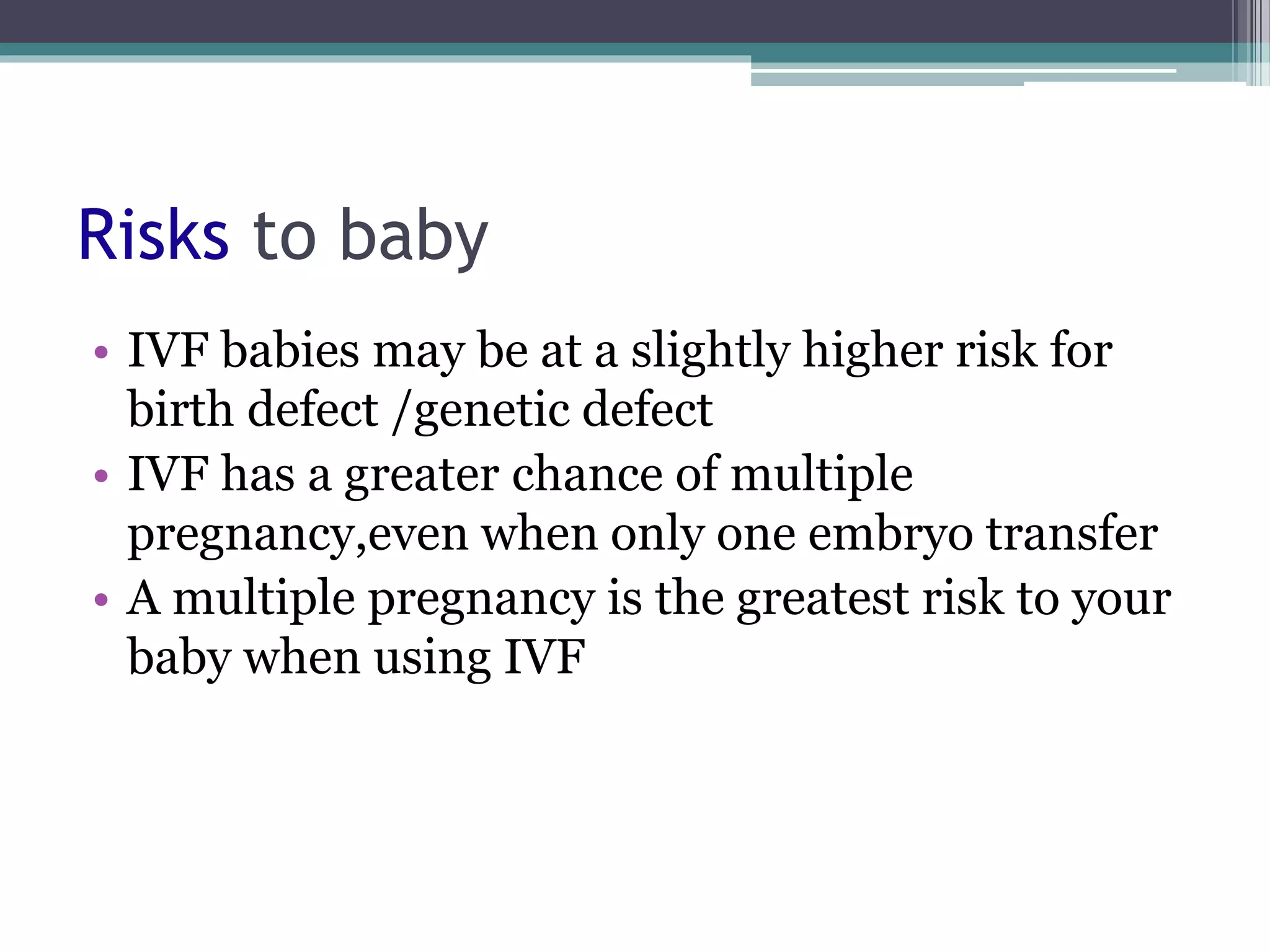 Invitro fertilization in humans(IVF) | PPTX