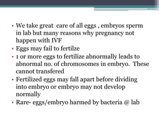 Invitro fertilization in humans(IVF) | PPTX
