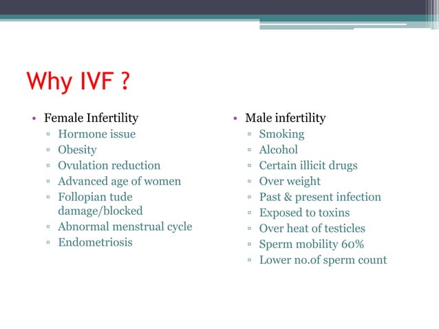 Invitro fertilization in humans(IVF) | PPTX