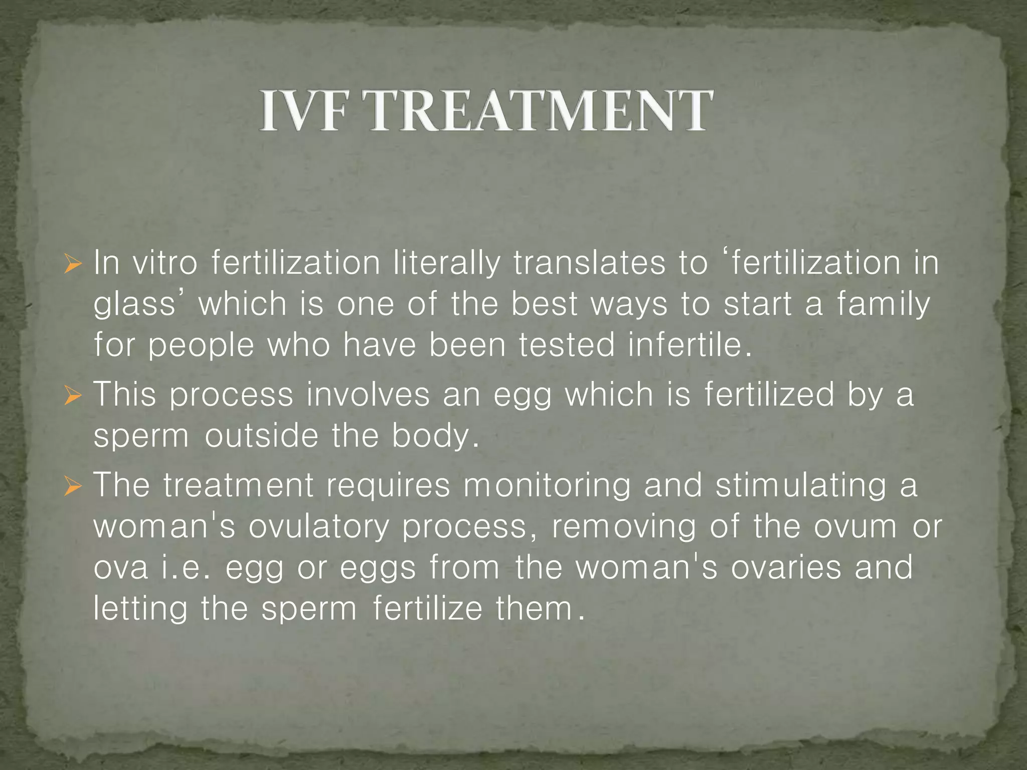 Ivf treatment | PPT