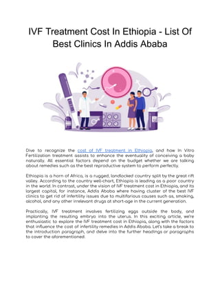 IVF Treatment Cost In Ethiopia - List Of Best Clinics In Addis Ababa.pdf