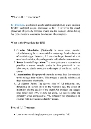 IVF Treatment vs IUI Treatment - Exploring the Differences and Making ...