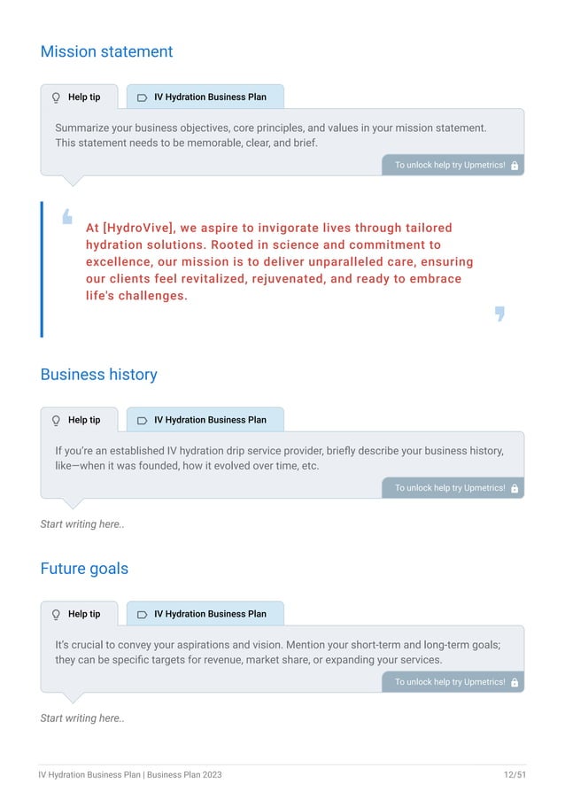iv hydration business plan example .pdf