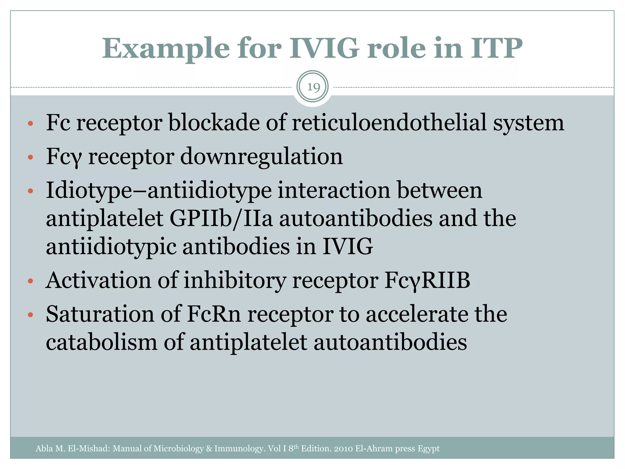 Intravenous immunoglobulin therapy (IVIG) | PPTX