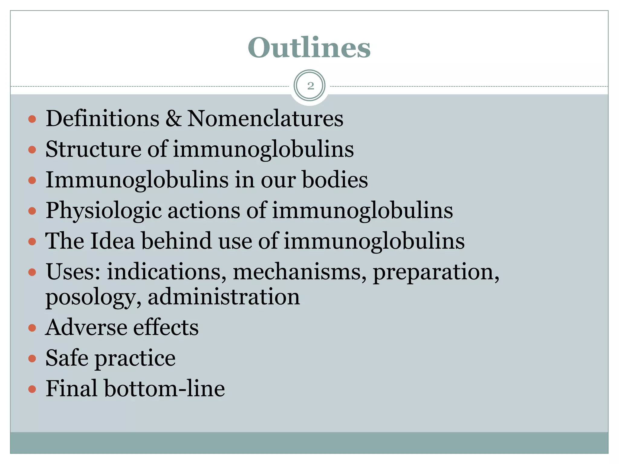 Intravenous immunoglobulin therapy (IVIG) | PPTX