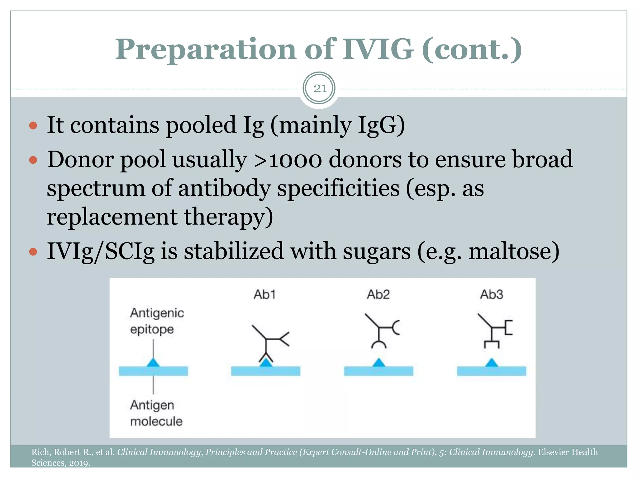 Intravenous immunoglobulin therapy (IVIG) | PPTX