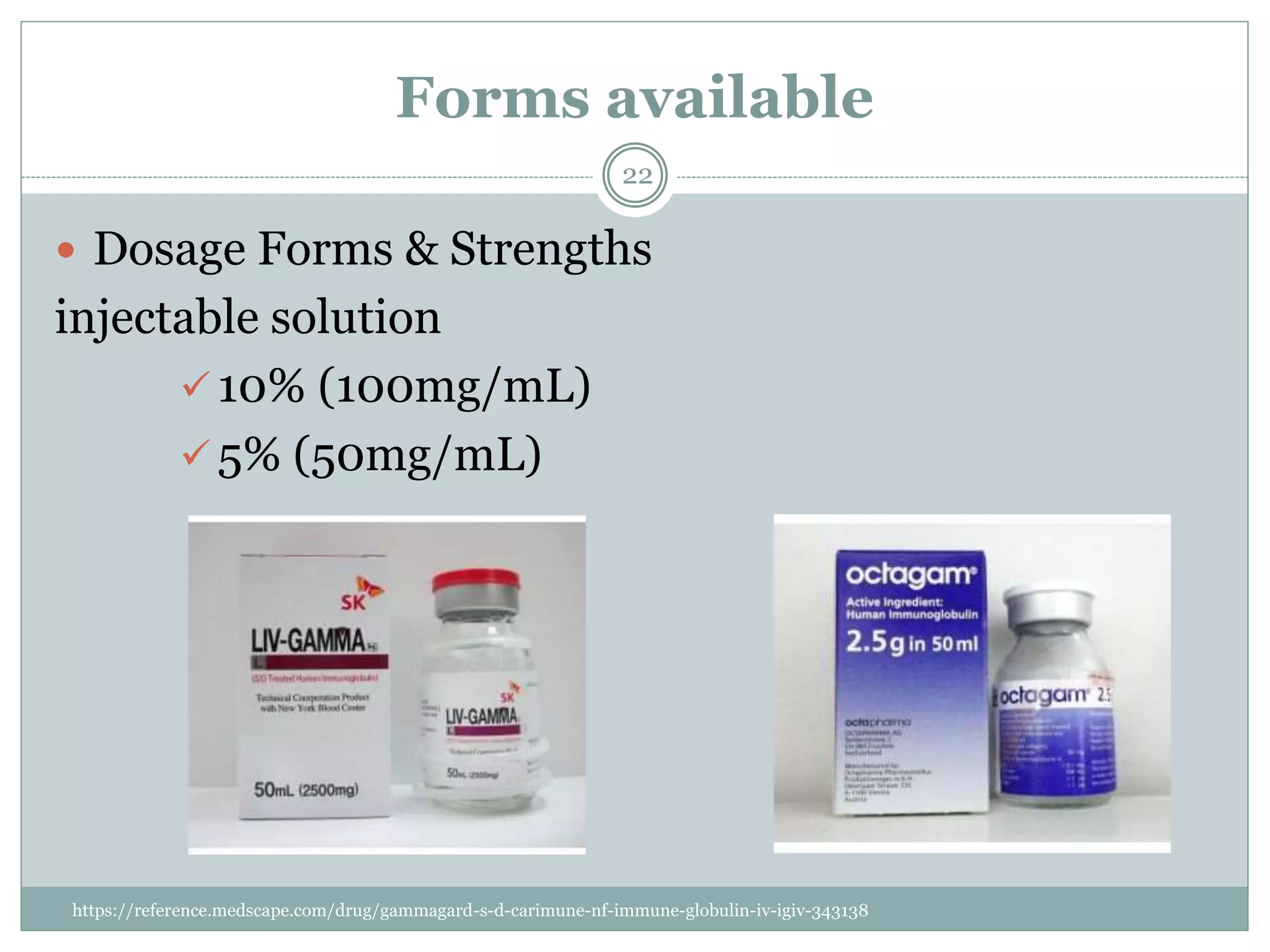 Intravenous immunoglobulin therapy (IVIG) | PPTX